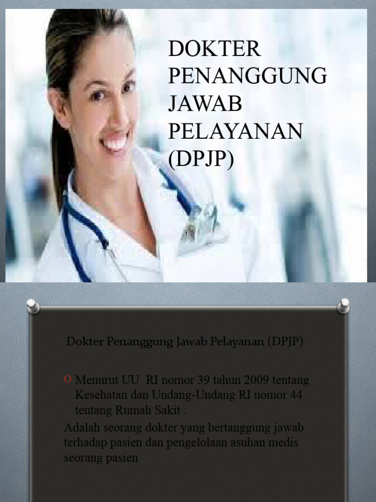 Dokter Penanggung Jawab Pelayanan (DPJP) | PDF