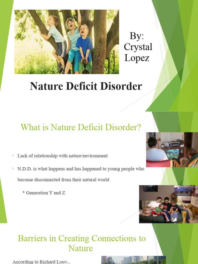 Nature Deficit Disorder | PDF | Nature | Attention Deficit ...