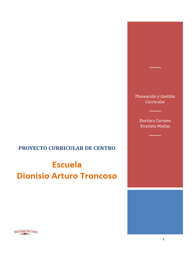 Proyecto Curricular de Centro | PDF | Plan de estudios | Educación primaria