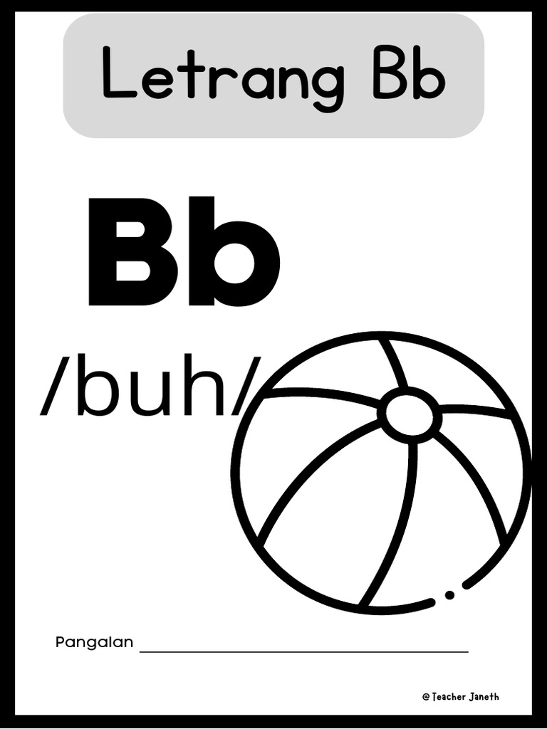 Letrang BB Kindergarten Worksheets | PDF
