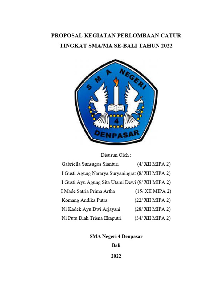 Proposal Lomba Catur | PDF