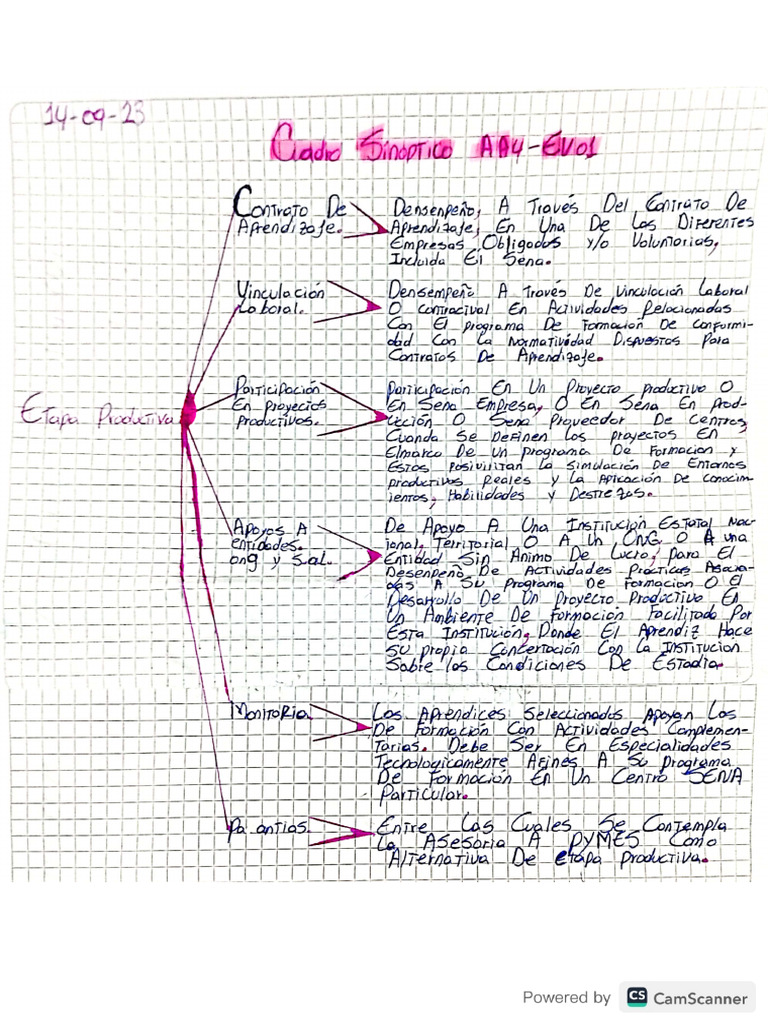 Cuadro Sinóptico AA4-EV01 | PDF