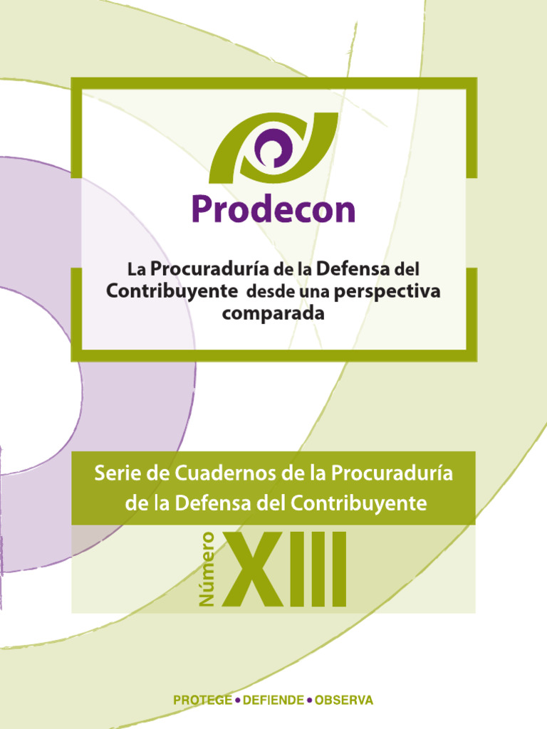 Prodecon - Defensa Del Contribuyente | PDF | Mediación | Gobierno