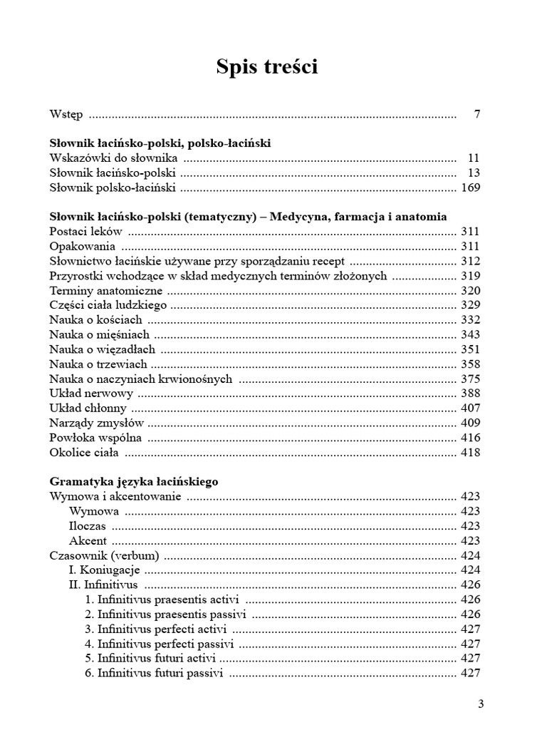 Slownik Lacinsko-Polski Polsko-Lacinski Demo | PDF