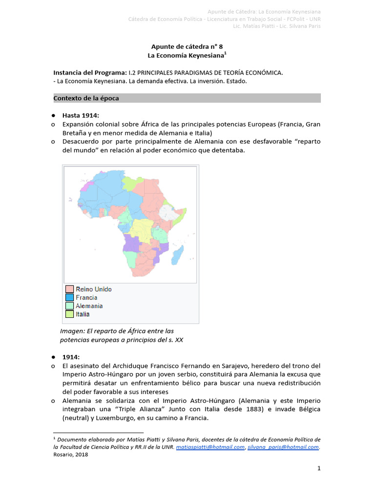 8 Apunte Keynes | PDF | John Maynard Keynes | Capital (economía)