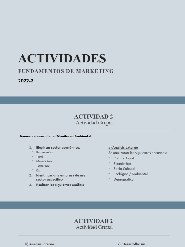 FMKT Actividad 2 | PDF | Negocios