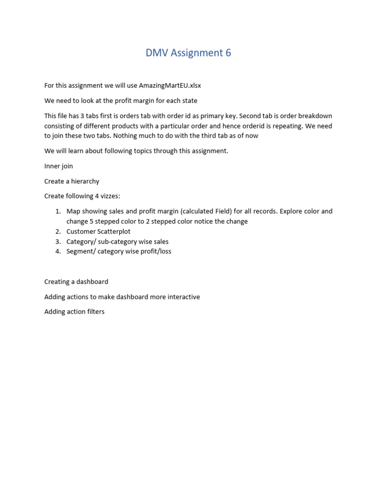 DMV Assignment 6 | PDF