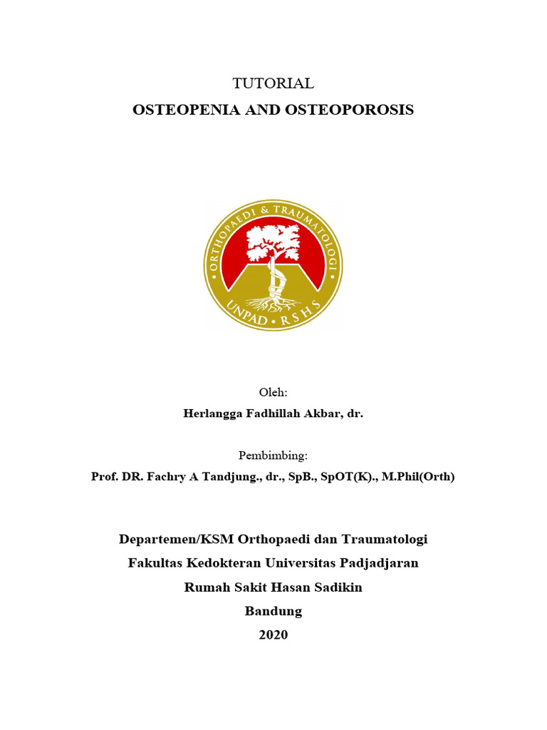 Osteopenia dan Osteoporosis: Panduan Lengkap | PDF | Sains & Matematika