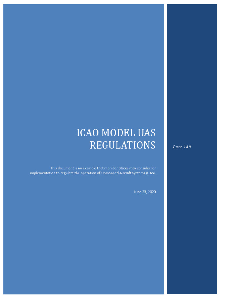 Final Model Uas Regulations Part 149 Pdf Federal Aviation Administration Audit