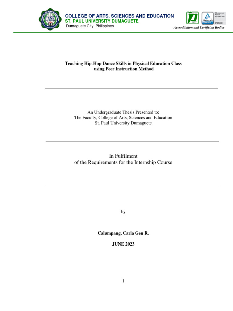 Bpe Action Research Updated | PDF | Physical Education | Teaching Method