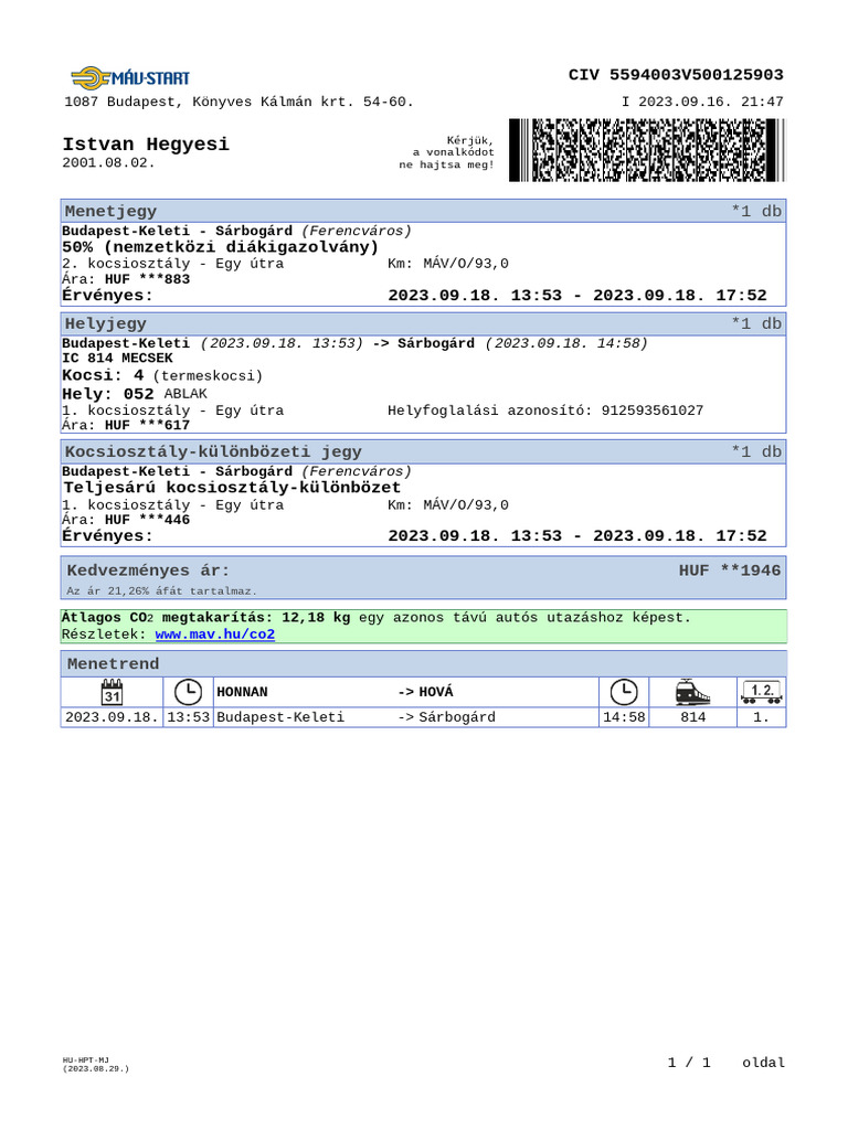 JEGY Istvan - Hegyesi 5594003V500125903 | PDF