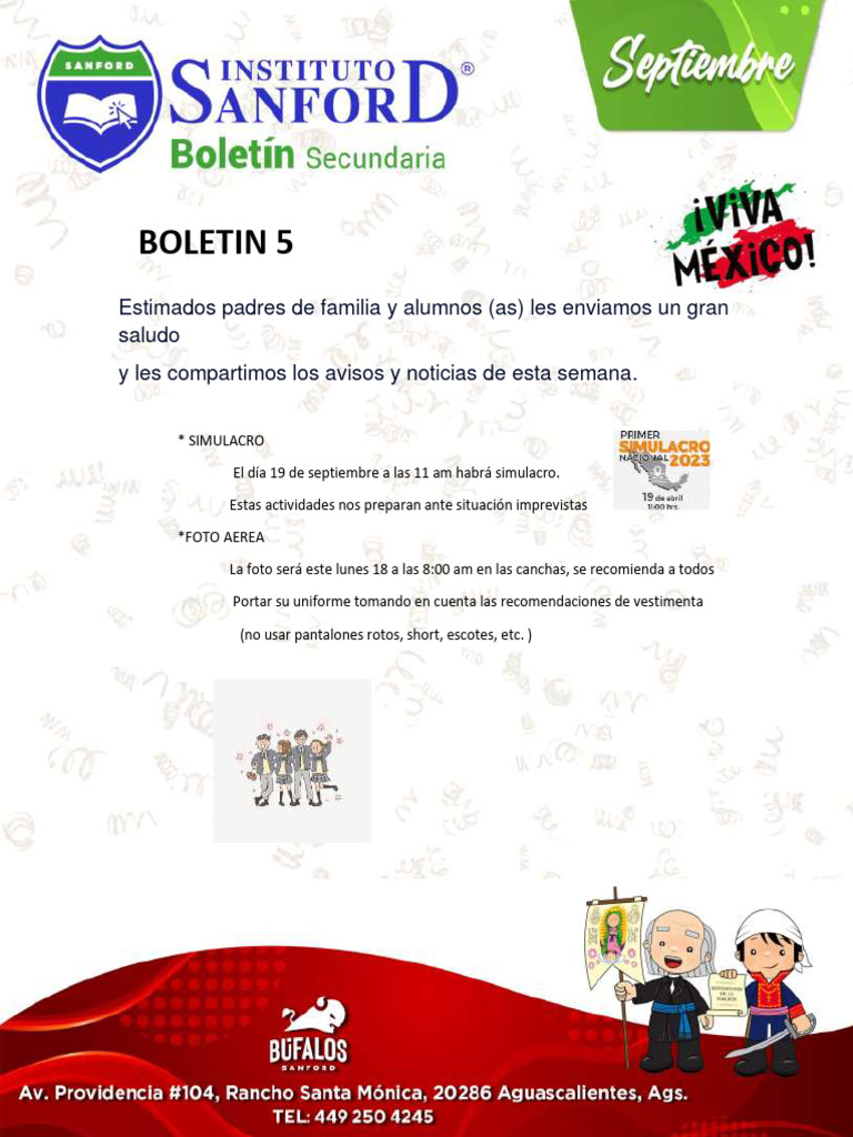 Boletin 5 Secundaria | PDF