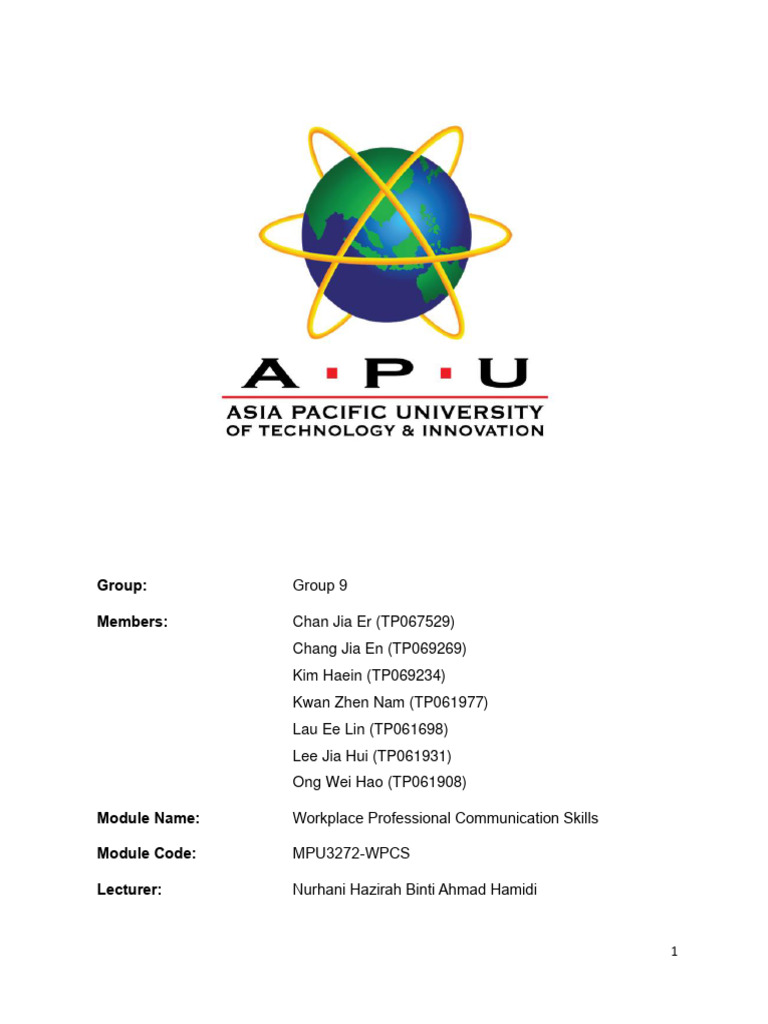 WPCS Group 9 Report | PDF | Communication | Diversity (Business)