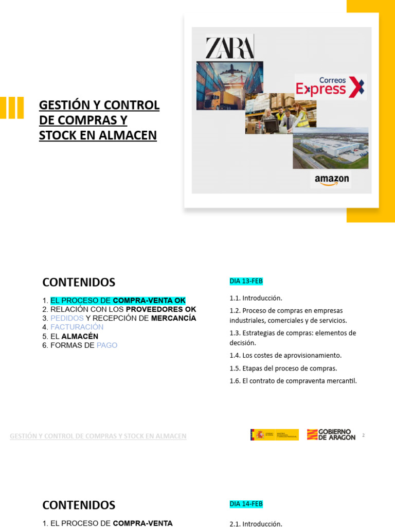 Gestion y Control de Compras y Stock en Almacen | PDF | Logística ...