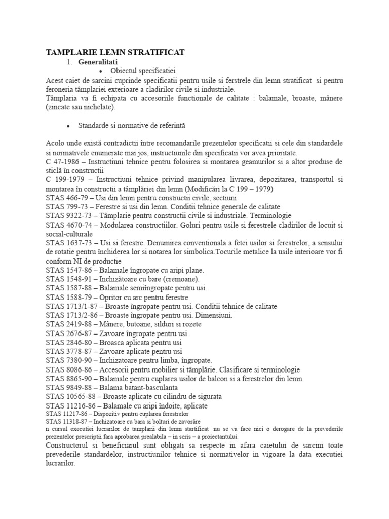 14 Tamplarie Lemn Stratificat | PDF