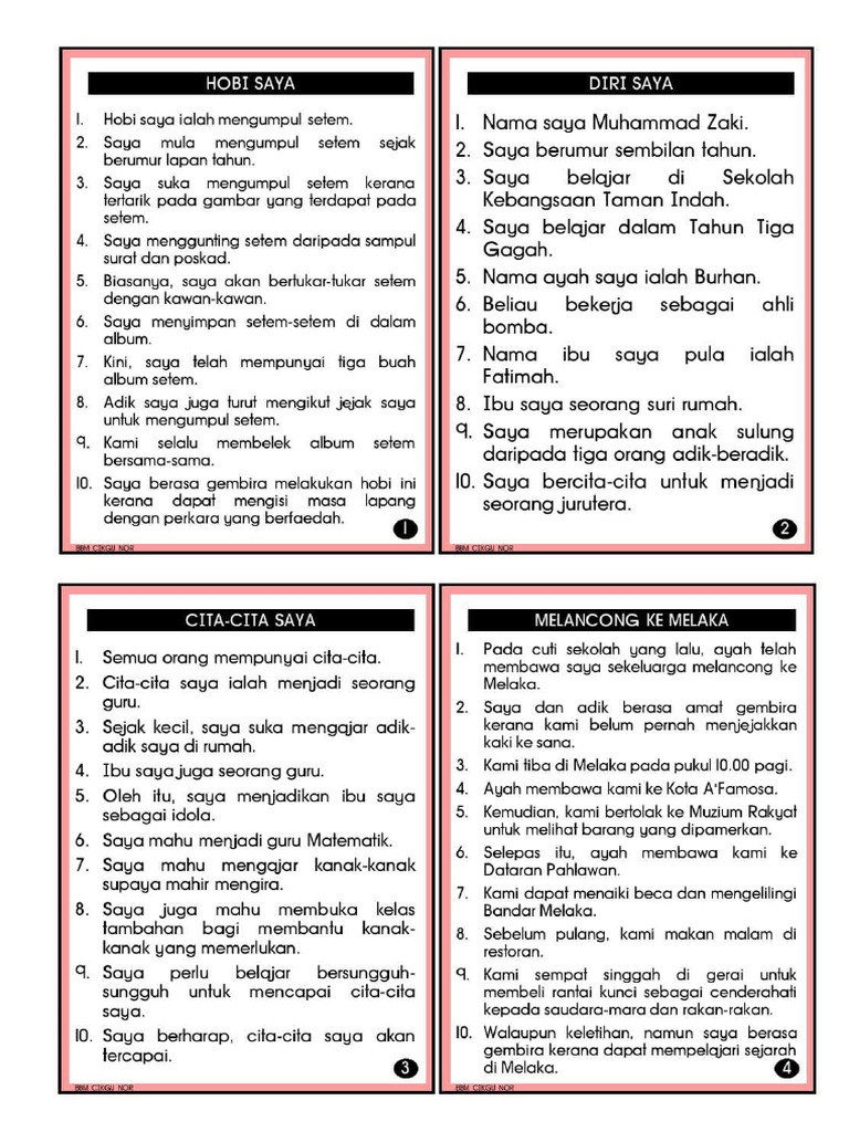 Karangan 10 Ayat | PDF