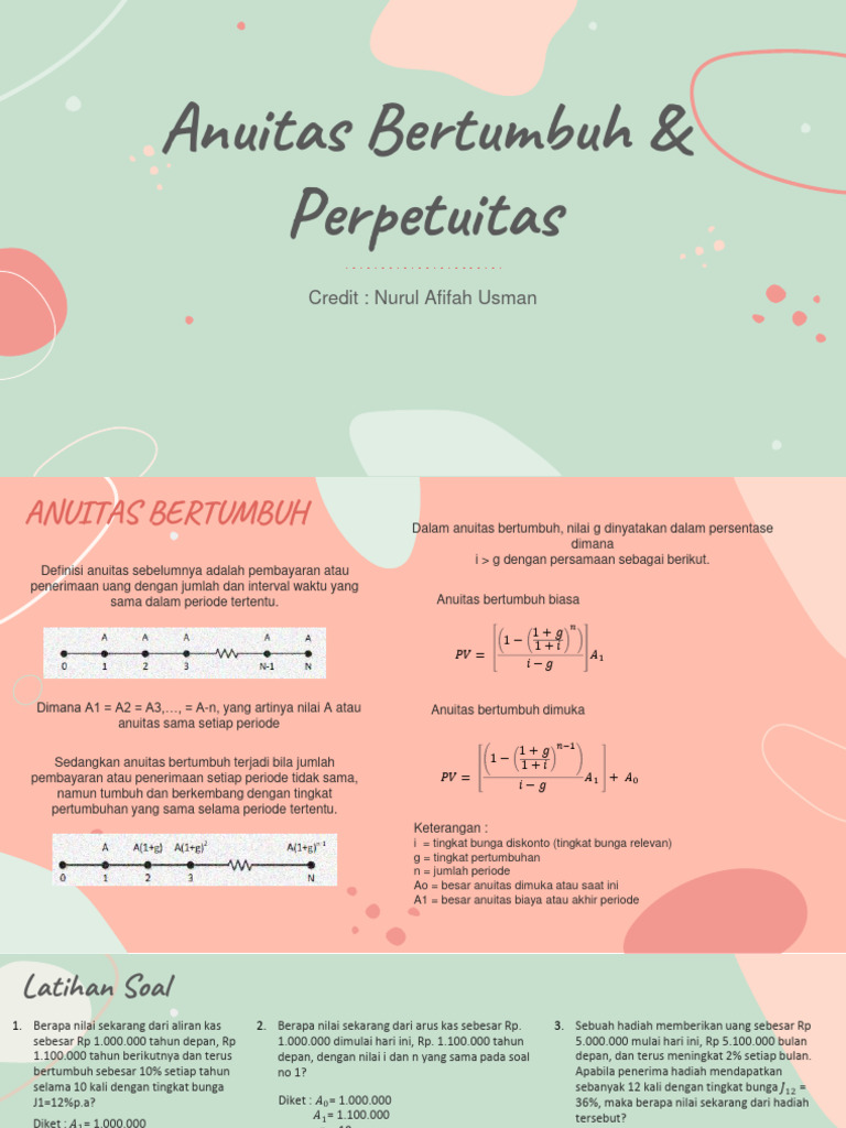 Anuitas Bertumbuh Dan Pepetuitas | PDF