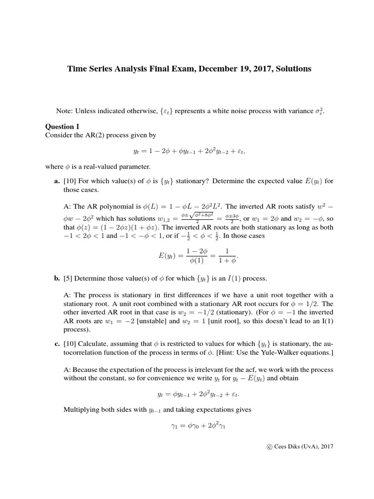 Tsa Final 2017 Sol | PDF | Mathematical Objects | Algebra