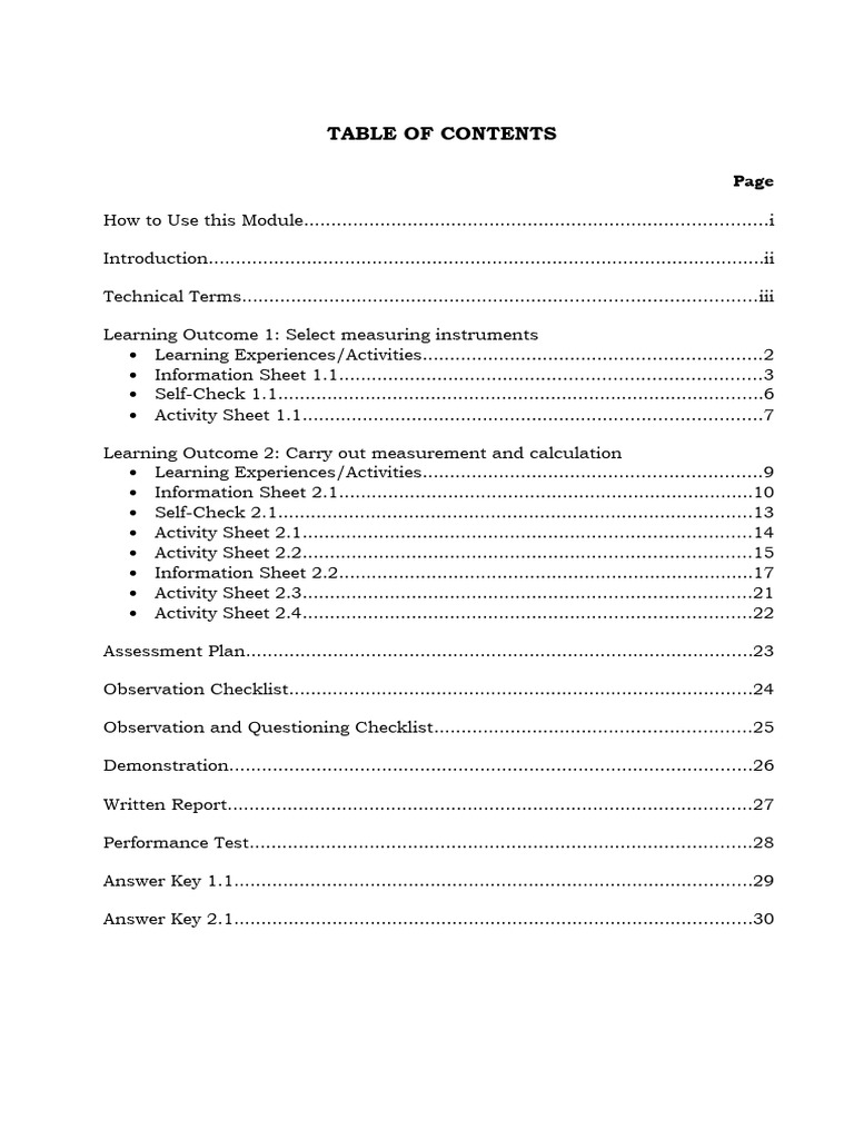 Mensuration and Calculation Module | PDF | Electrical Engineering ...