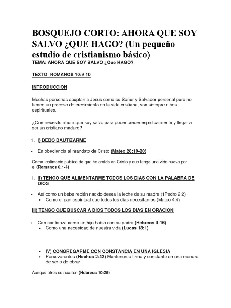 Bosquejo Corto | PDF