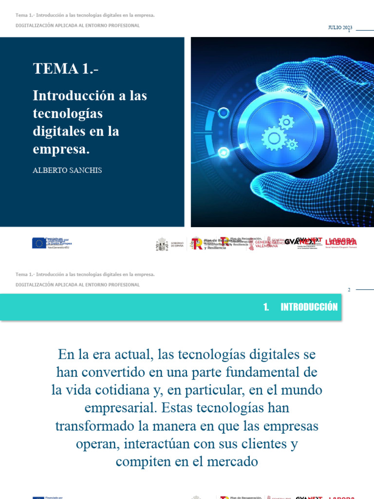Tema1. - Introducción | PDF | Business | Informática