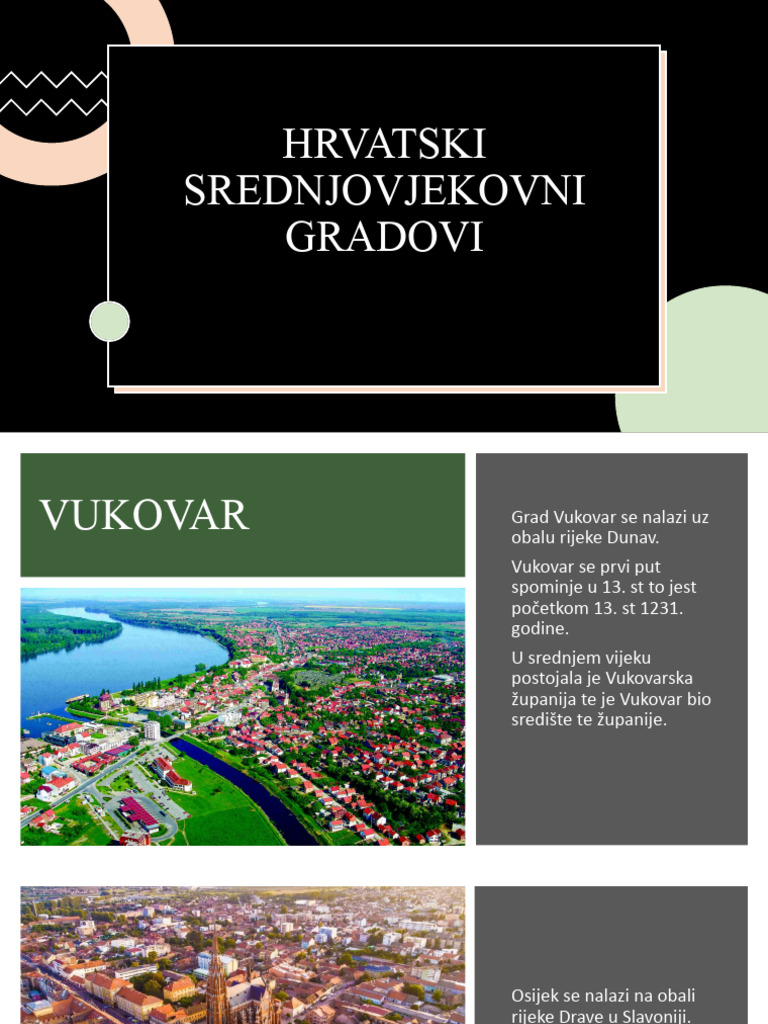 Hrvatski Gradovi U Srednjem Vijeku | PDF