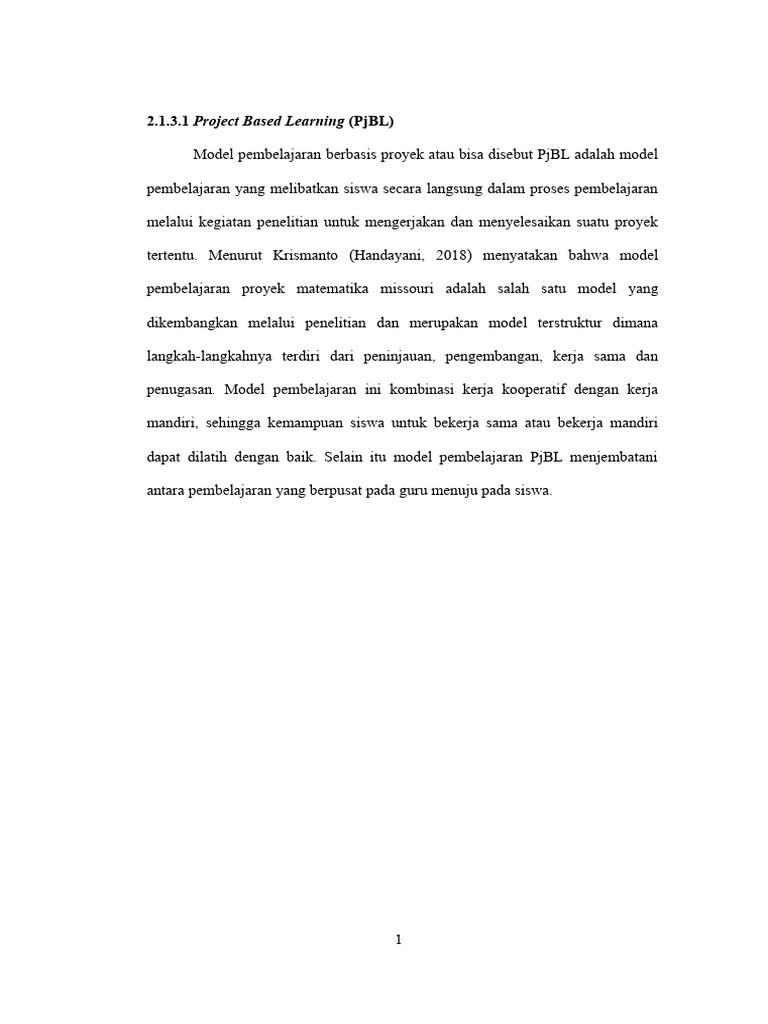 Project Based Learning | PDF