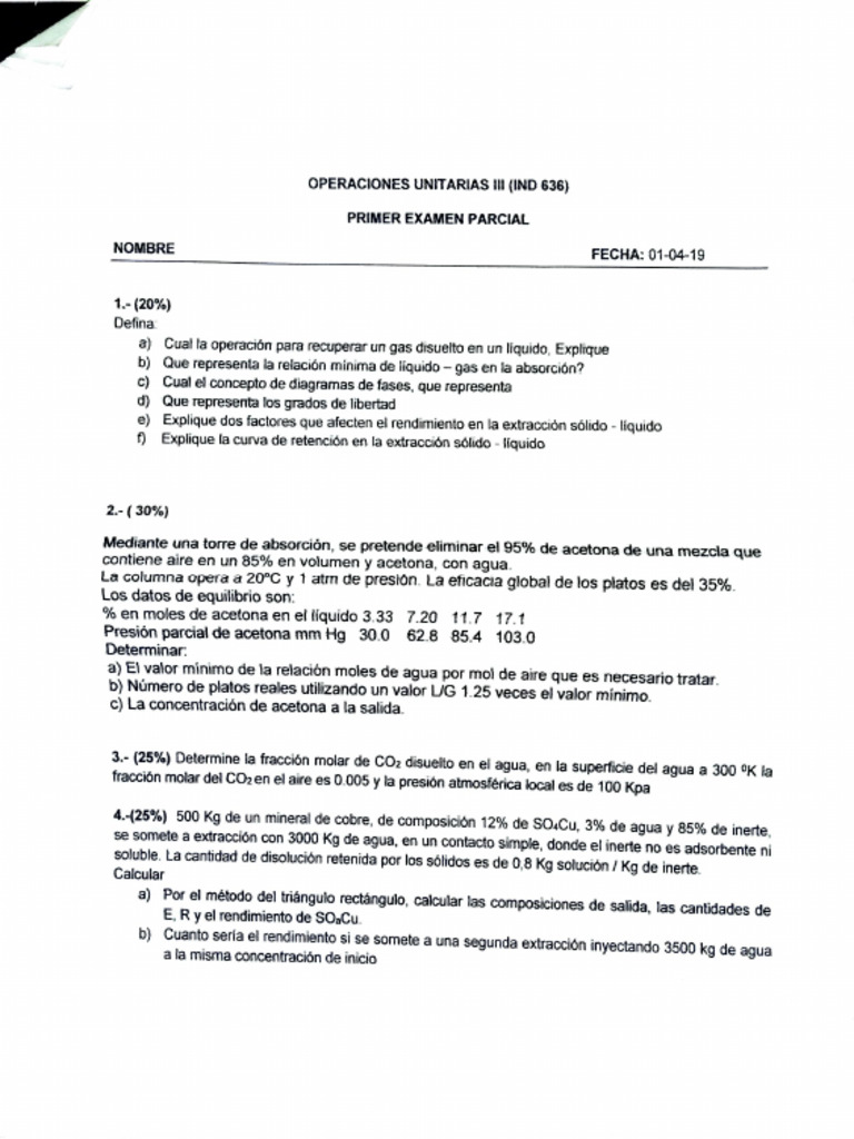 Solucion Primer Examen Parcial IND-636 | PDF