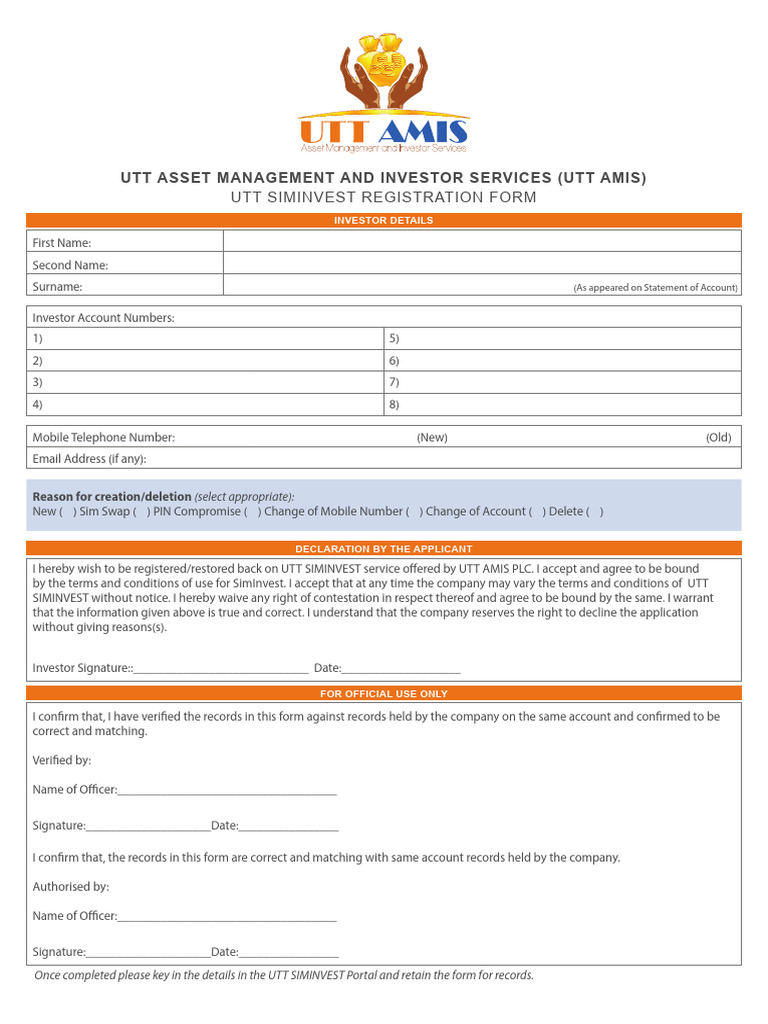 MOBILE - Registration Form (English) - 0 | PDF | Service Industries ...