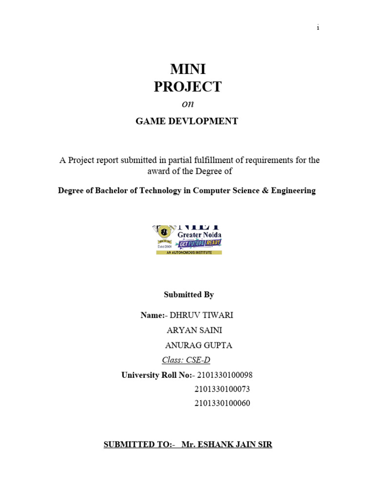 Mini Project Report Pdf Java Programming Language Method Computer Programming 