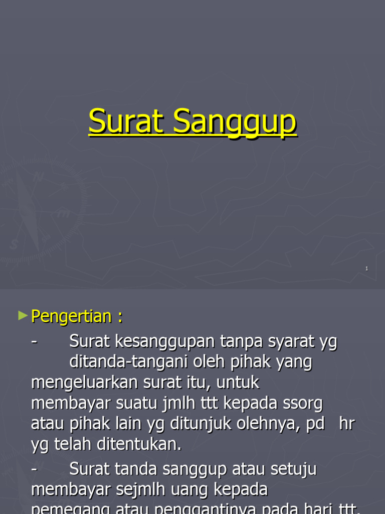 Surat Sanggup | PDF