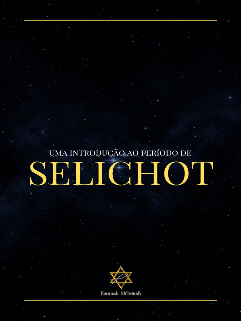 Ebook - Introdução Ao Período de Selichot | PDF | Yom Kipur | Os Dez ...