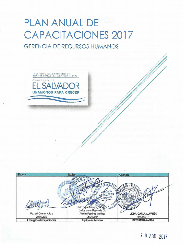 Plan Anual de Capacitaciones 2017 | PDF | Gestión de recursos humanos | Business
