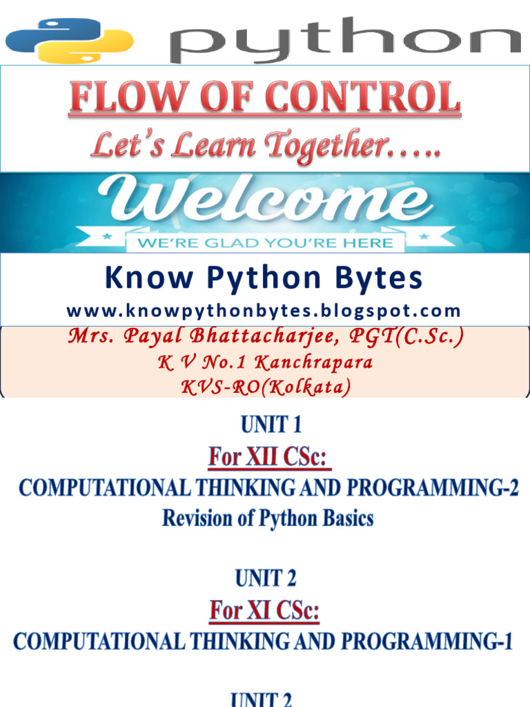 Final Revised Conditional and Iterative Stmnts 2020-21 | PDF | Control ...