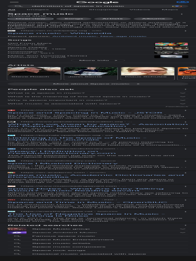 Understanding Space Music Genre | PDF | Performing Arts | Entertainment