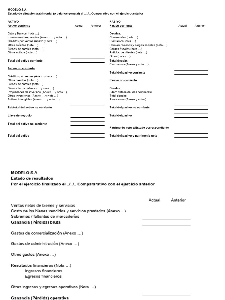 Modelos EECC | PDF | Dividendo | Compartir (Finanzas)
