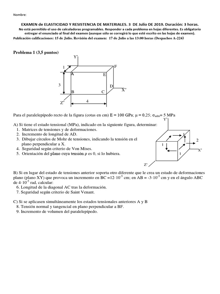 2019 Julio Elasticidad (Solucion) | PDF