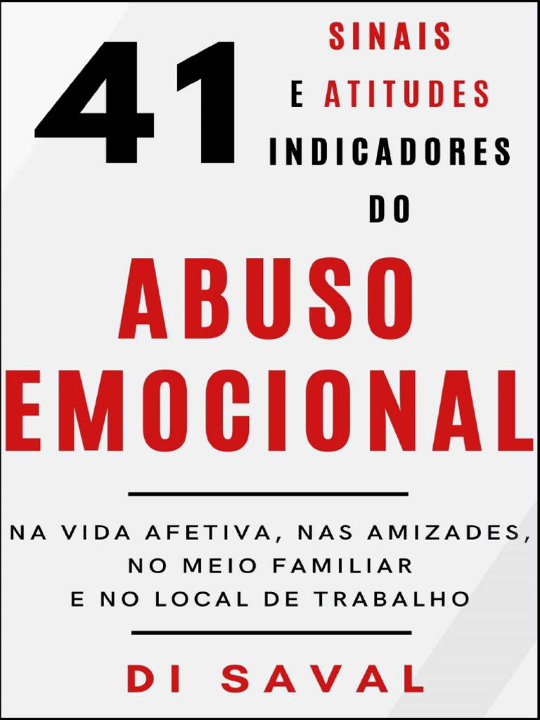 Abuso Emocional 41 Sinais Di Saval | PDF | Distúrbio mental | Emoções