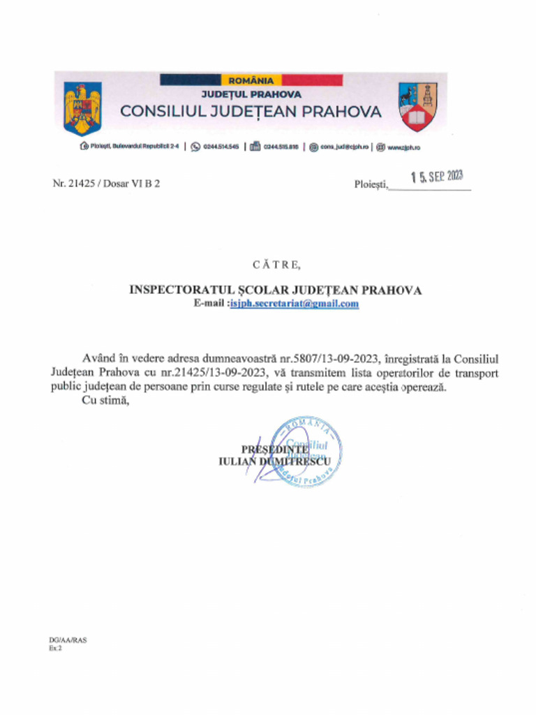 Tabel Operatori Transport | PDF