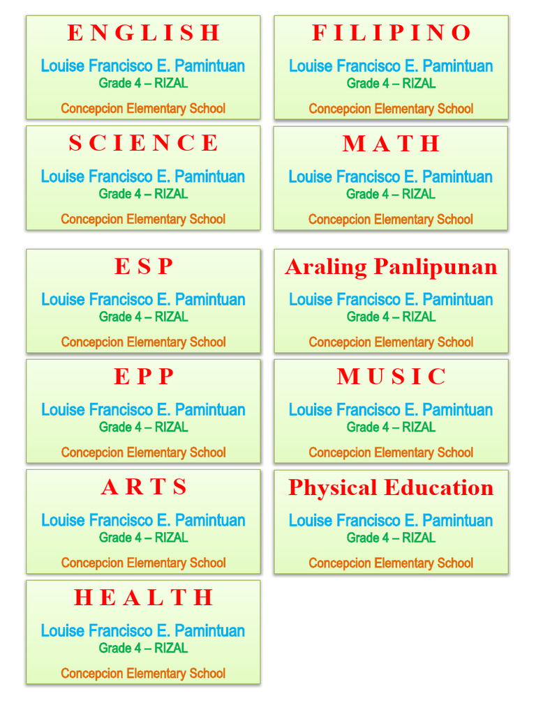 Grade 4 - Notebook | PDF