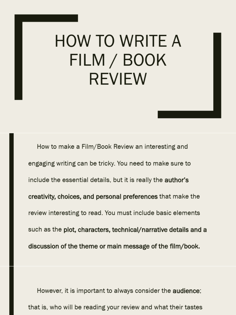 Film - Book Review | PDF | Plot (Narrative) | Human Communication