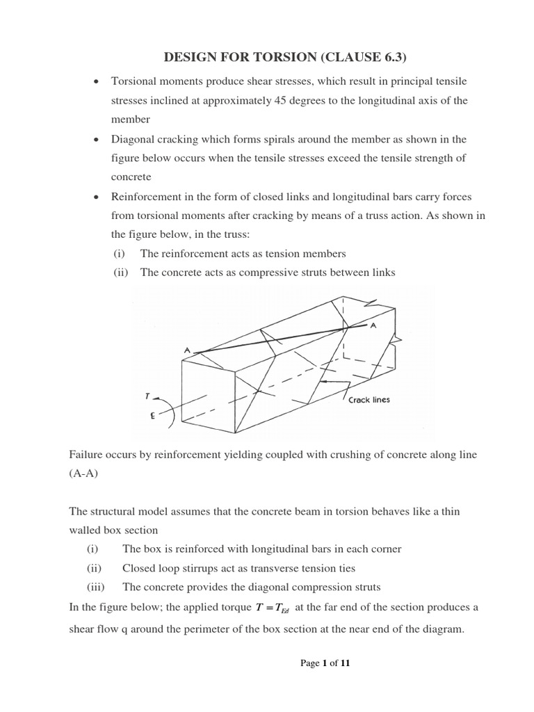 TORSION | PDF | Stress (Mechanics) | Truss
