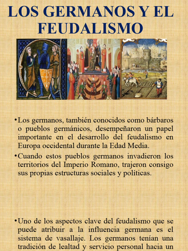 Germanos y el Origen del Feudalismo | PDF | Feudalismo | Edades medias