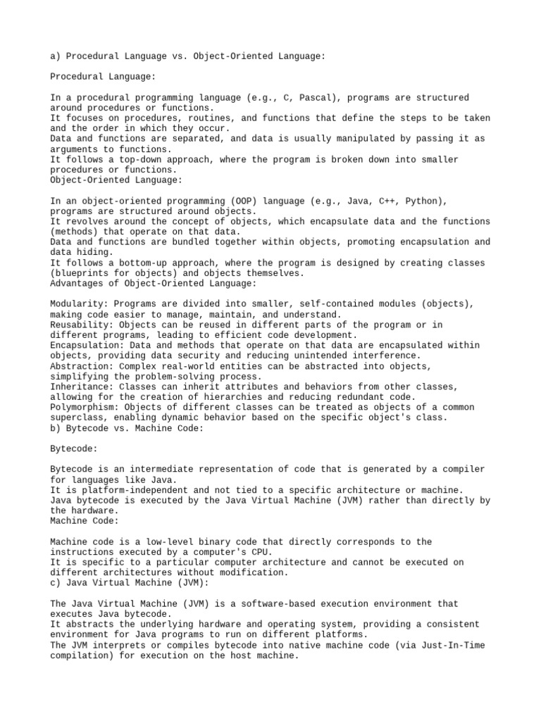 Assignment 01 | PDF | Java Virtual Machine | Object Oriented Programming Assignment 01 | PDF | Java Virtual Machine | Object Oriented Programming