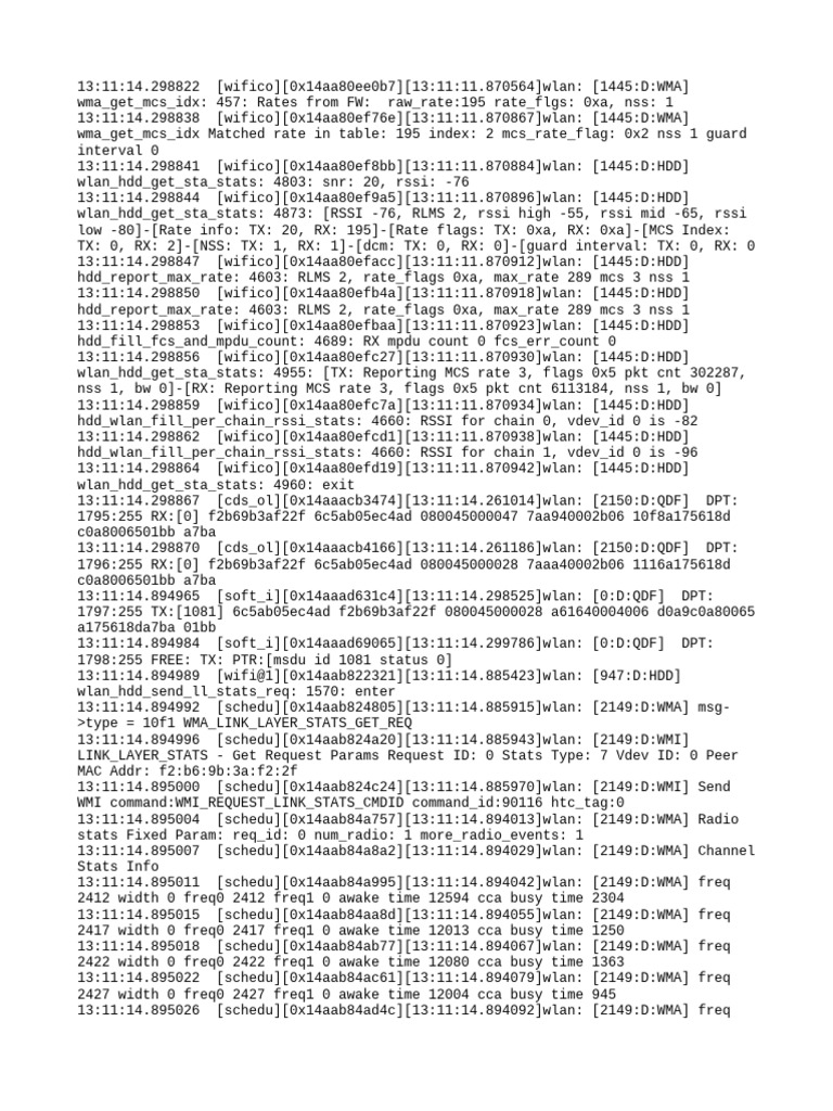 Host Driver Logs Current | PDF | Electronics | Wireless