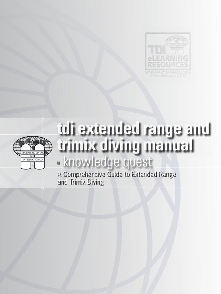 TDI Extended Range and Trimix KQ | PDF | Scuba Diving | Underwater Diving