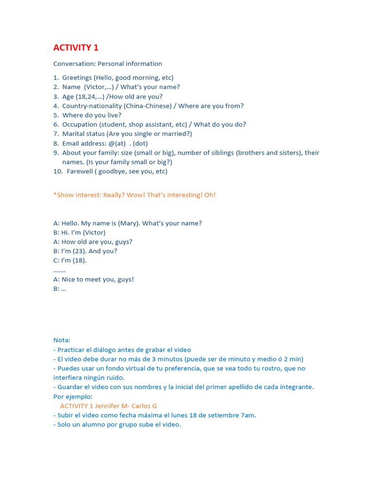 Activity 1 | PDF | Ciencias sociales | Salud y bienestar