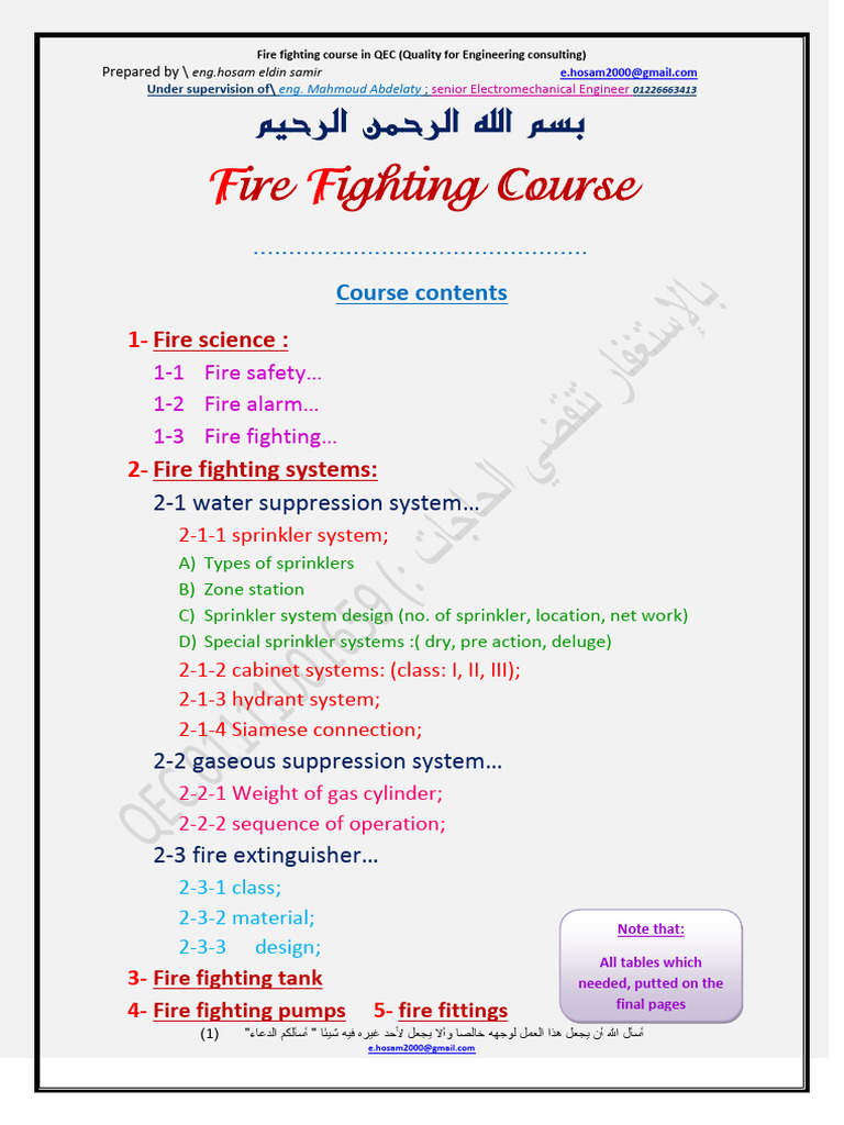 Fire Fighting Systems | PDF | Fires | Fire Sprinkler System