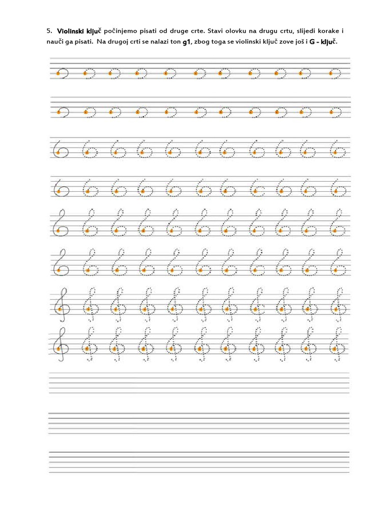 Note I Violinski Ključ | PDF