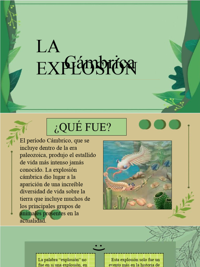 La Explosión Cámbrica | PDF | Especies | Ciencias de la Tierra
